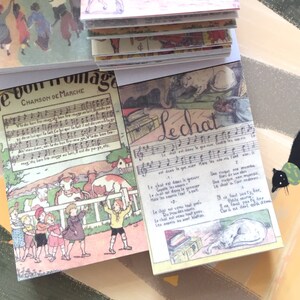 50 Mini Music Lyric Book Sticker Piano Sheet Retro Fairy Tale Music ...