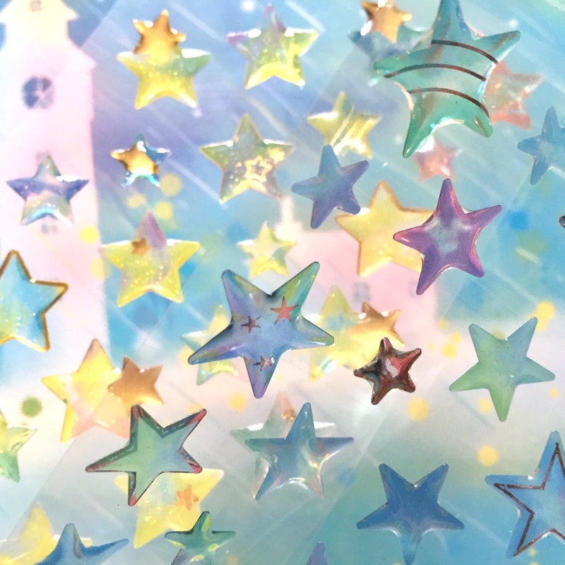 Shining Star Stickers - Etsy