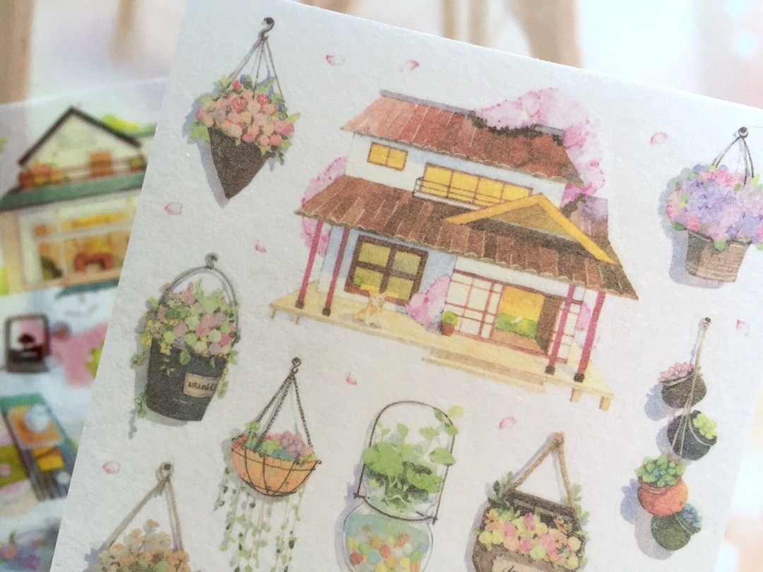 6 Sheet Dream House Sticker Country Style Furniture Study Room Living ...