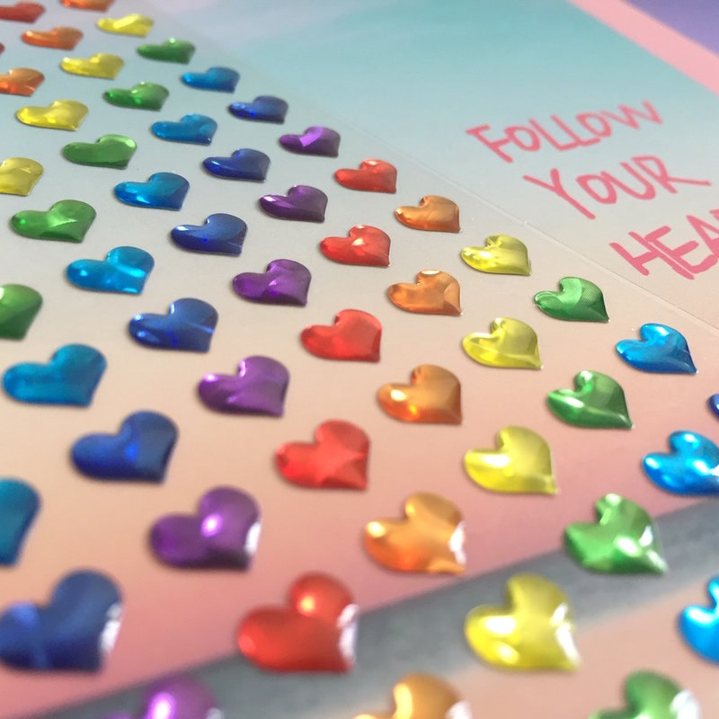 Small Heart Stickers - Etsy