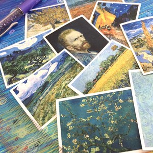 50 Van Gogh Painting Sticker Van Gogh Vincent Van Gogh Themed Paintings ...