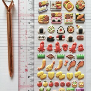 Japanese Octopus Sushi Roll Puffy Sticker Tako Lunch Box Art Food Art ...