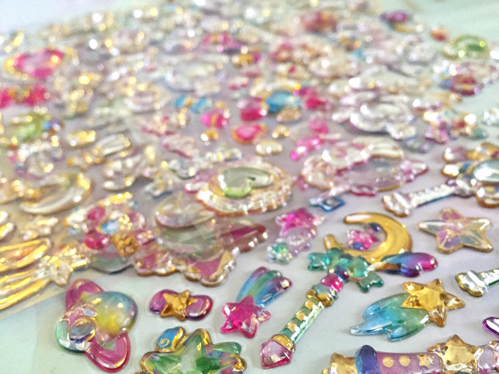 Pretty Magic Ward Sticker Super Thick Colorful Epoxy Sticker - Etsy