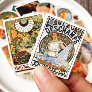 38 Alphonse Maria Mucha Artworks Stickers Mucha Art Nouveau Classic ...