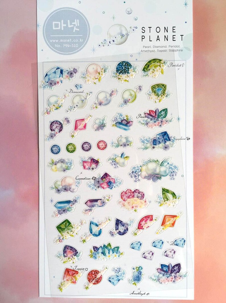 Colorful diamond sticker diamond stone pearl sticker jewelry | Etsy