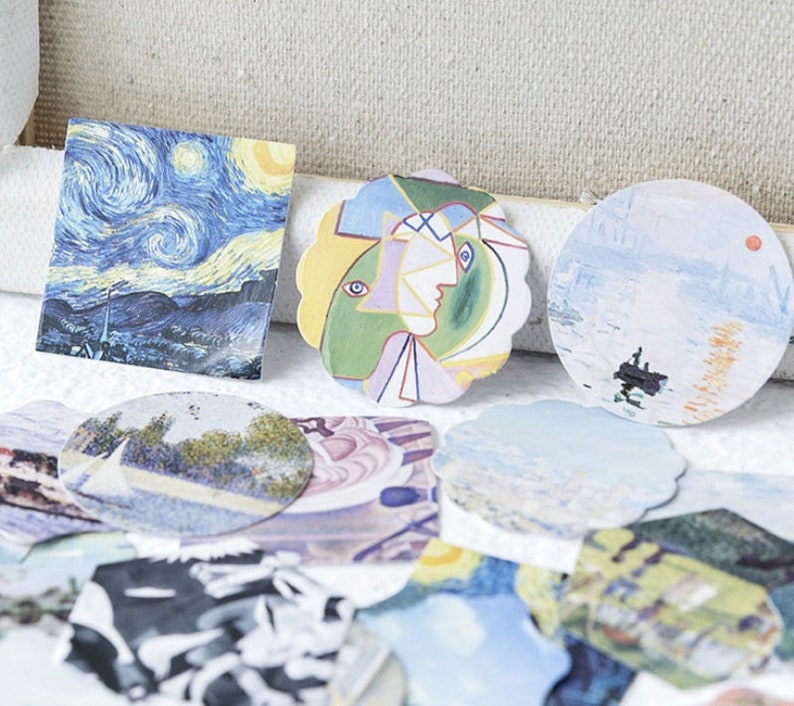 Classic Famous Oil Paintings Sticker He Best Collection of Fine Art ...