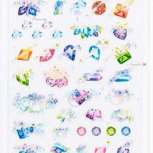 Colorful Diamond Sticker Diamond Stone Pearl Sticker Jewelry Gemstone ...