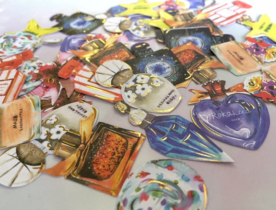 40 Mini Perfume Stickers Paper Perfume Cologne Fragrance - Etsy