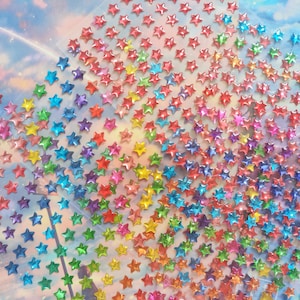 171 Fancy Little Star Epoxy Sticker Glitter Stars Cute Baby Star ...