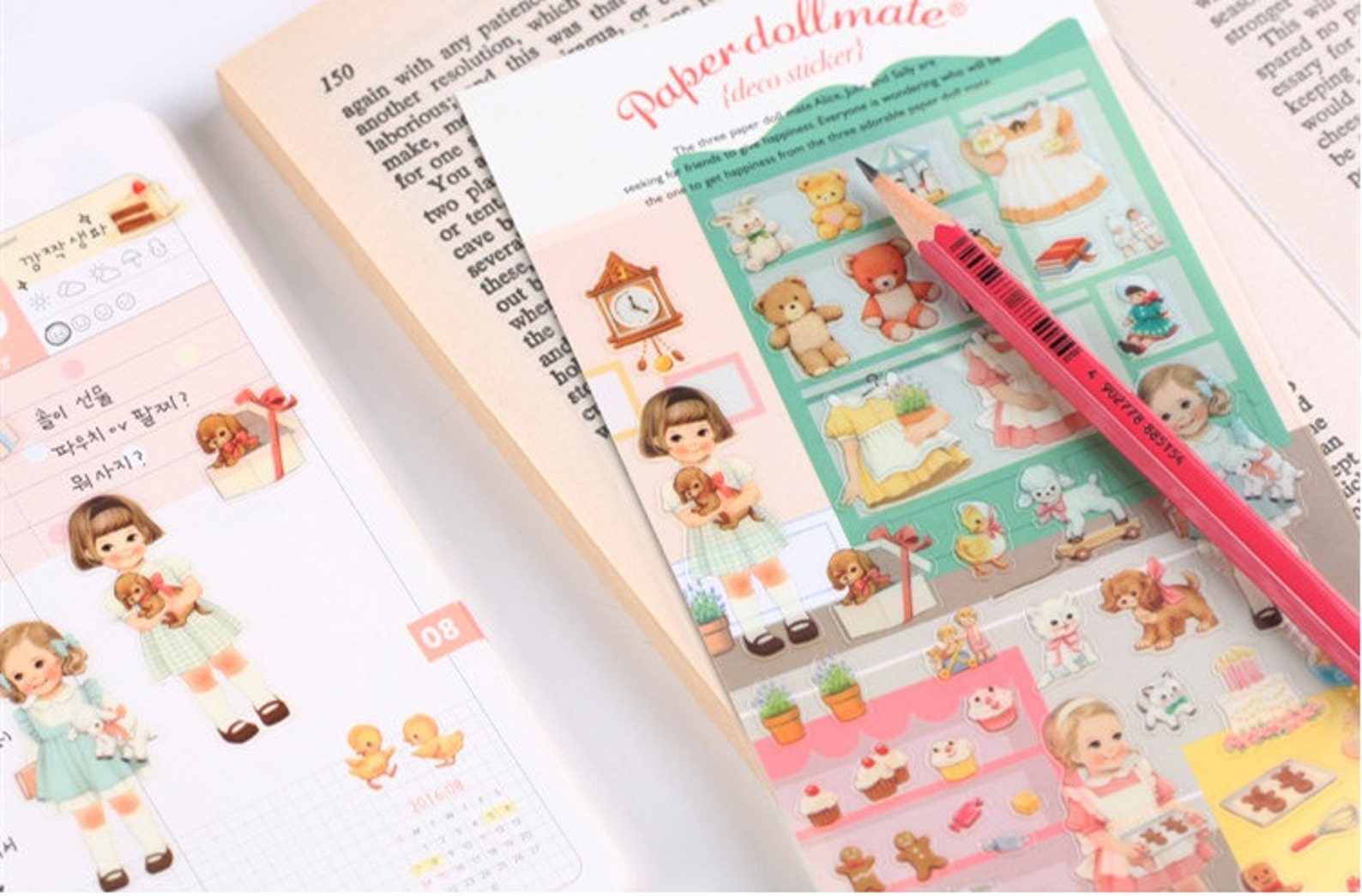 Adorable Little Girl Sticker Lovely Toddler Girl Cake Shop - Etsy