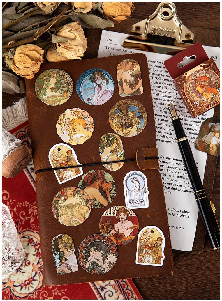 45 Alphonse Maria Mucha Sticker Mucha Art Nouveau Classic Canvas ...