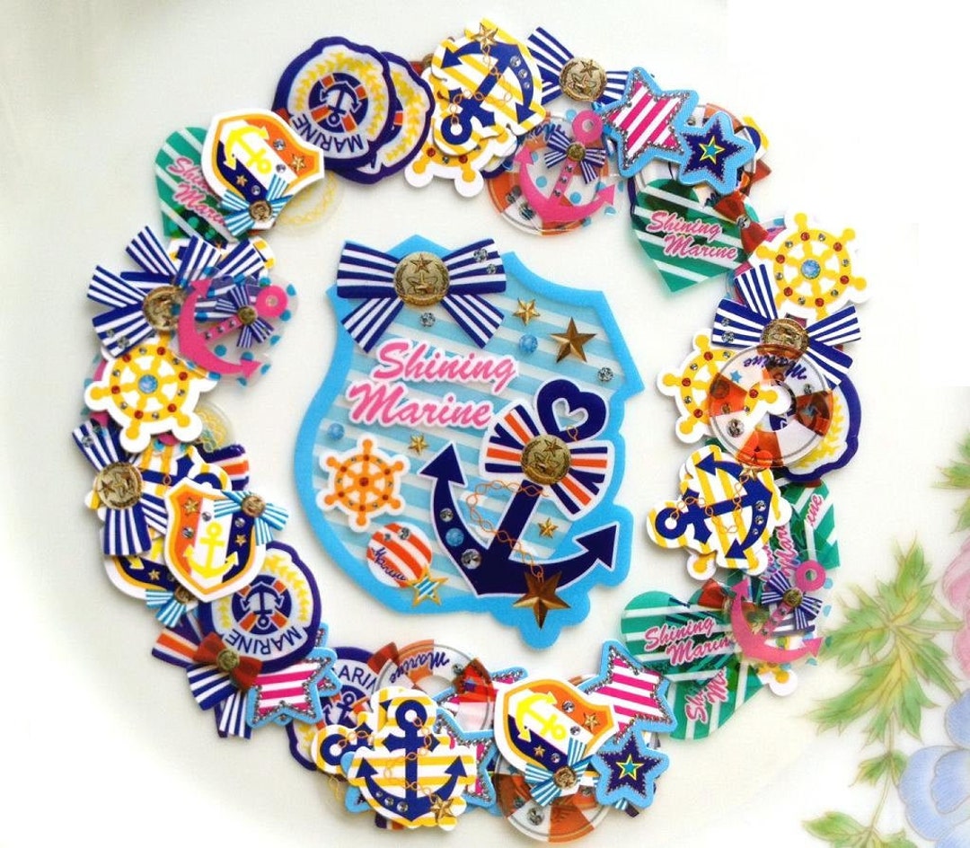 71 Marine Theme Sticker Marine Decoration Sailing Anchor Boating ...