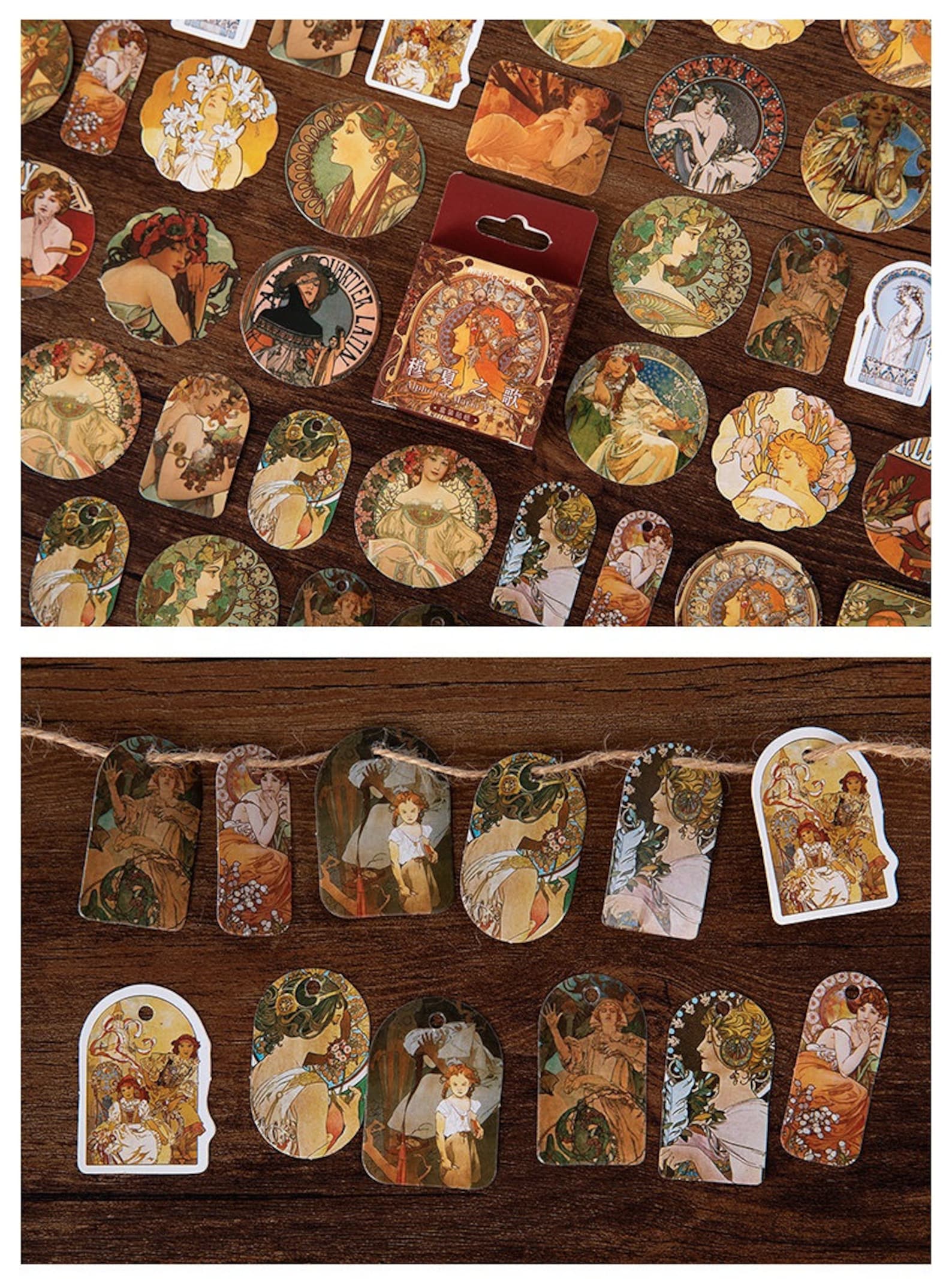 45 Alphonse Maria Mucha Sticker Mucha Art Nouveau Classic Canvas ...
