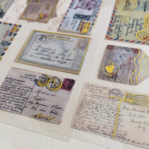 Mini Size Retro Vintage Envelope Europe Antique Letter Postcard Ancient ...