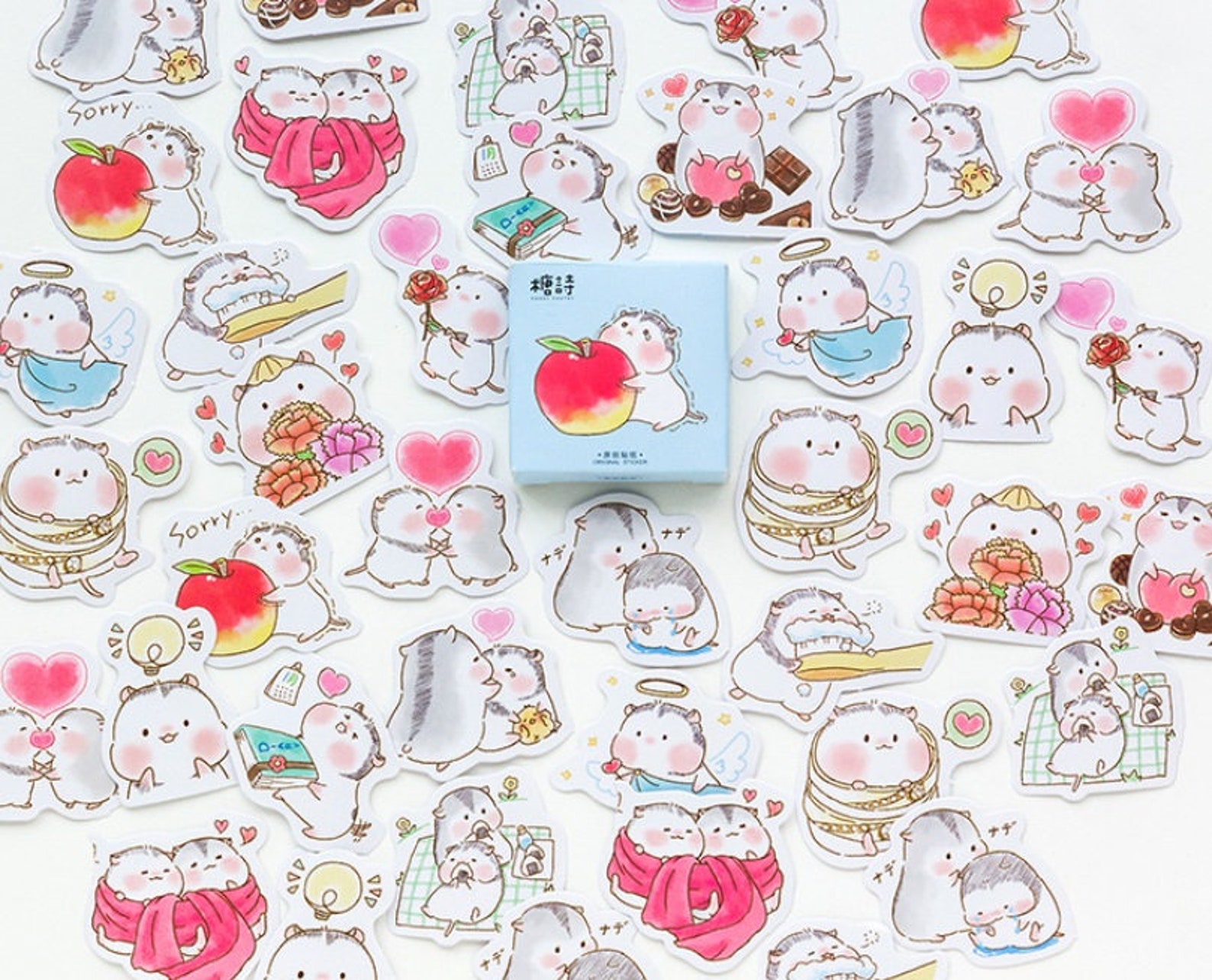 45 Hamster Sticker Cartoon Hamster Cute Hamster Flake Sticker - Etsy ...