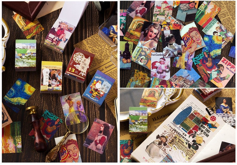 50 Vintage Cartoon Stickers Old Cartoon Book Retro Cartoon - Etsy