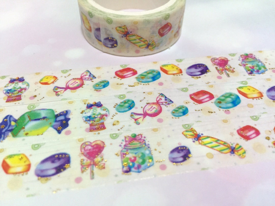 Sweet Candy Washi Tape 5M Handmade Candy Themed Lollipop Candy House ...