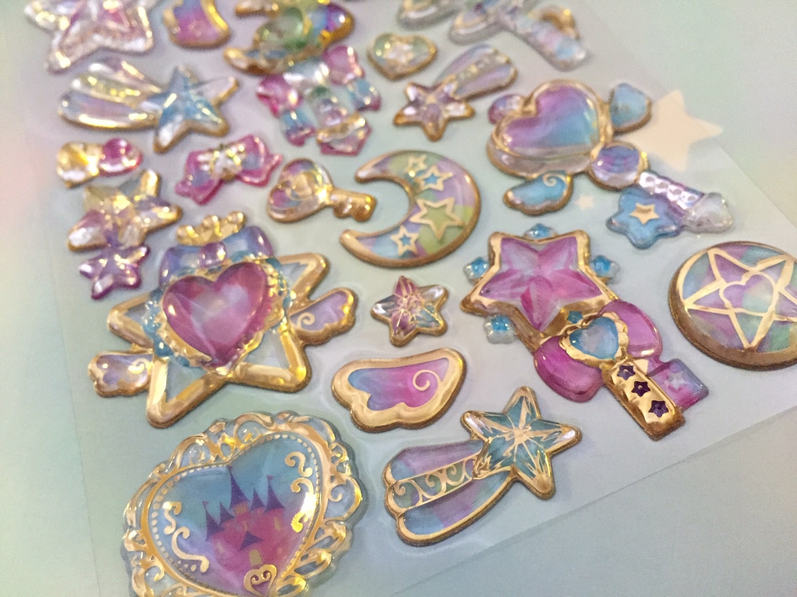 Pretty Magic Ward Sticker Super Thick Colorful Epoxy Sticker - Etsy