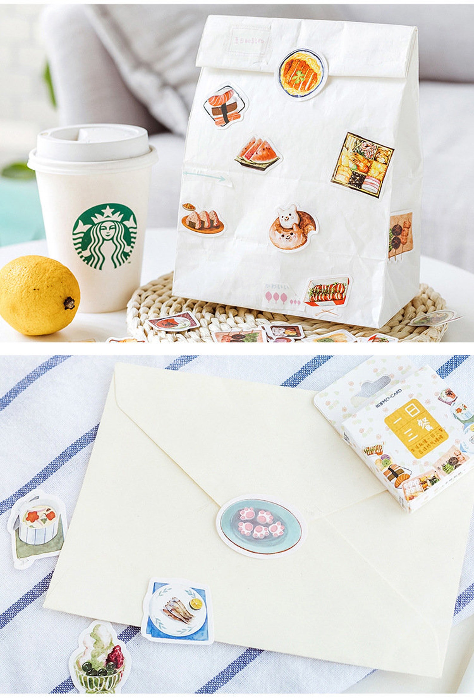 40 Sushi Buffet Food Stickers Picnic Food Gourmet Breakfast - Etsy