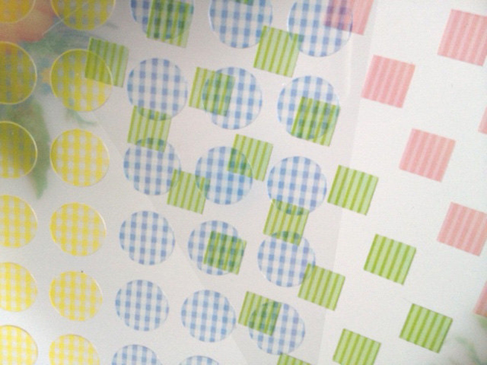 Geometric Reminder Stickers Colorful Polka Dot Stripe Sticker - Etsy