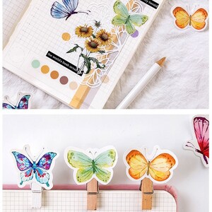 45 Butterfly Sticker Butterfly Theme Dancing Butterfly Colorful ...