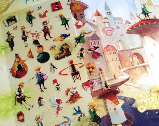 Prince Sticker Little Prince Cartoon Prince Sticker Little Boy Fairy ...