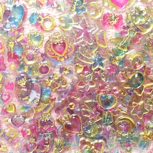 Pretty Magic Ward Sticker Super Thick Colorful Epoxy Sticker Anime ...