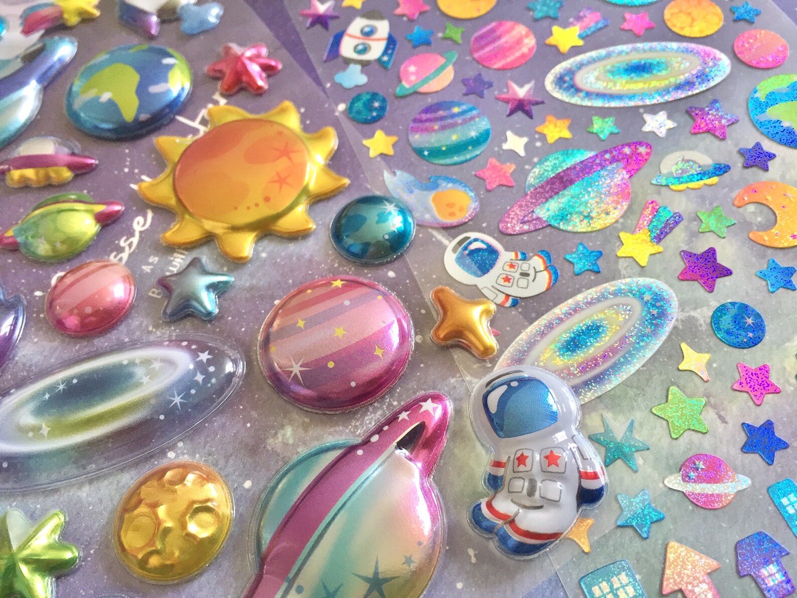 3D Outer Space Sticker Pop up Earth Sun Rocket Astronaut - Etsy