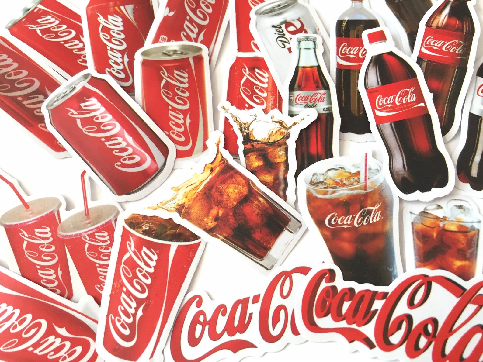 24 Coke Cola Stickers Coke Collection Diet Coke Canned Coke | Etsy