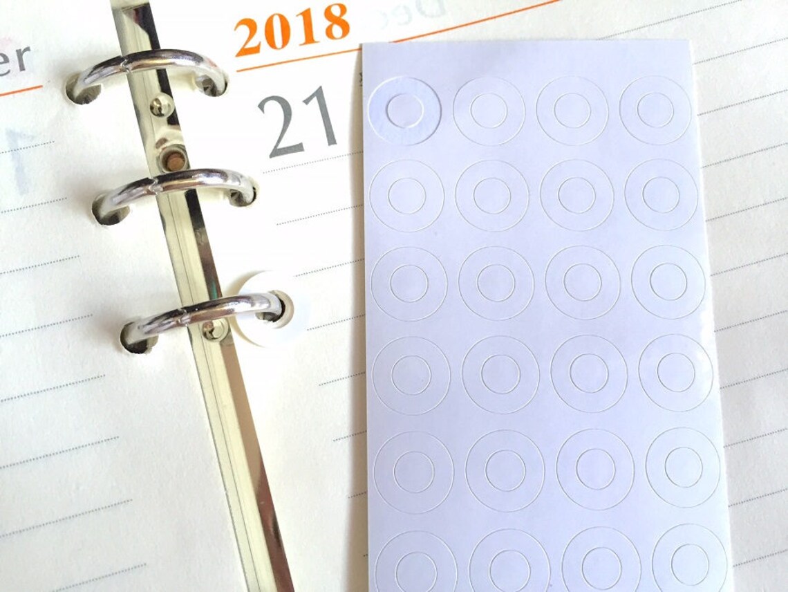 Ring Hole Sticker File Punched Holes Reinforcement Label Polka - Etsy