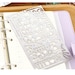 Planner Ruler Number Alphabet Art Shapes Stencil Ruler Daily - Etsy