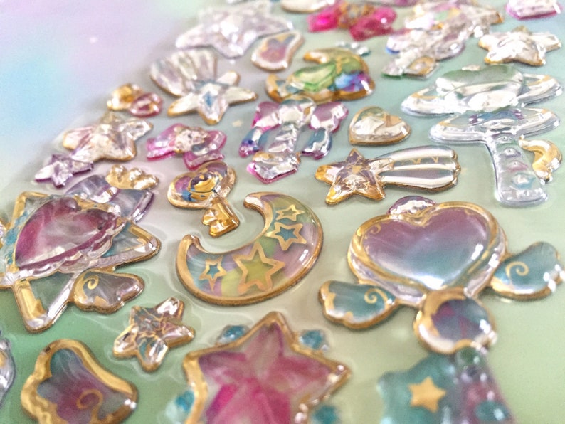 Pretty Magic Ward Sticker Super Thick Colorful Epoxy Sticker - Etsy