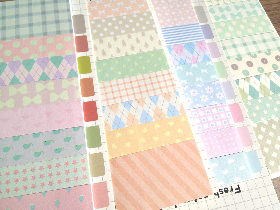 Pastel Sticky Notes Natural Pattern Sticky Note Fancy Colorful Dots ...