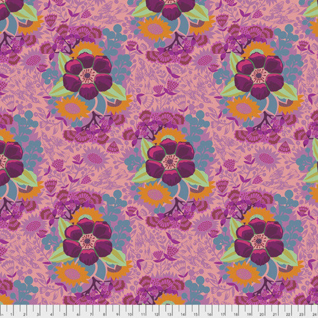 Anna Maria Horner Parry Stoff Hindsight retro Piecework rose sea fabric ...