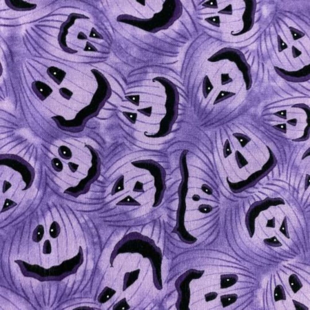 Broom Sweepers Diane Knott Monster Geister Lila Halloween Kinderstoff ...