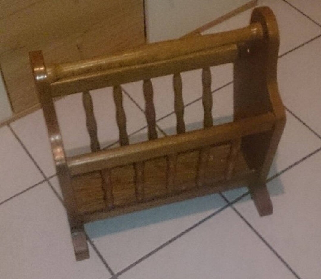 Vintage Wooden Newspaper Rack, - Etsy