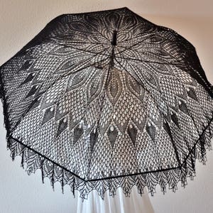 Knitting Lace Shawl Pattern ~ Abby's Parasol & Shawl - Etsy