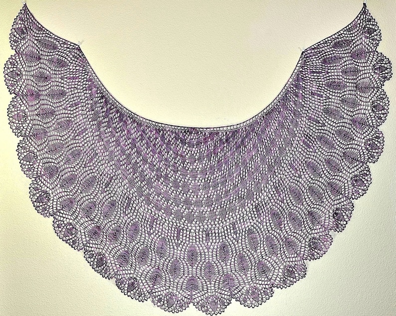 Knitting Lace Shawl Pattern Wings of a Prayer - Etsy Denmark