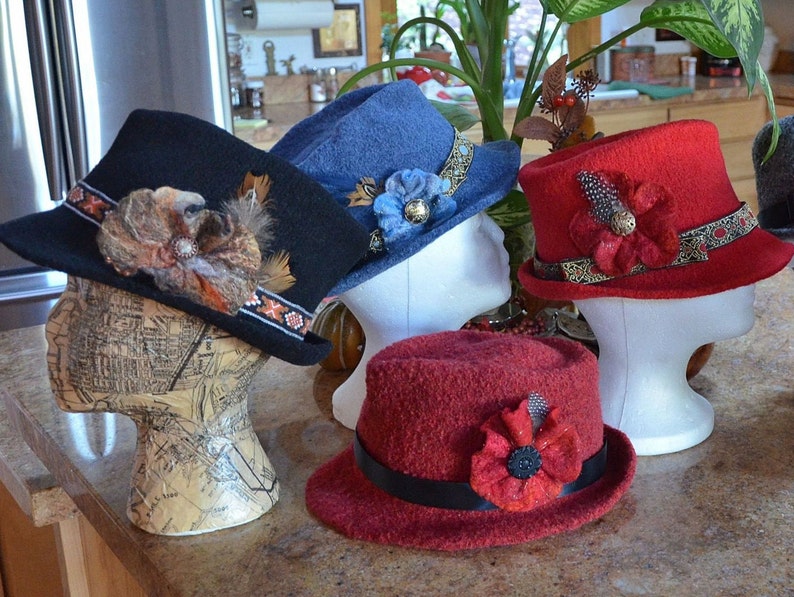 Knit and Felted Hat Pattern ~ Felted Fedoras Are Fun - Etsy
