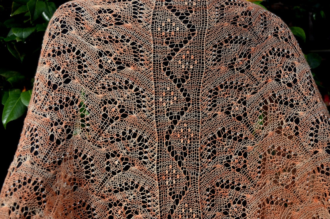Knitting Lace Shawl Pattern ~ Wedding Bliss - Etsy