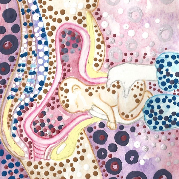 Fetus Painting - Etsy