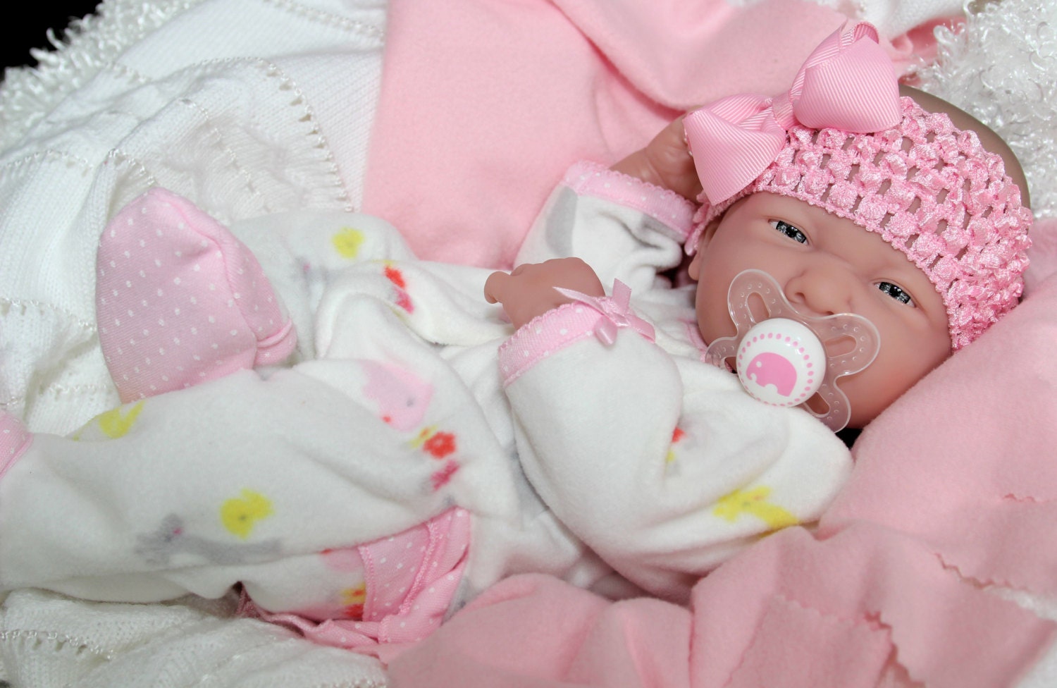 ADORABLE Baby GIRL! Preemie Berenguer La Newborn Reborn Pacifier Doll ...