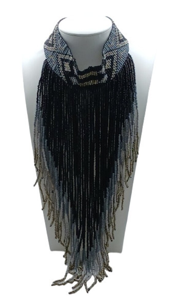 native inspired beaded choker - Gem