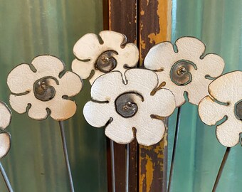 Metal Decorative Repurposed Rustic Flowers - Etsy