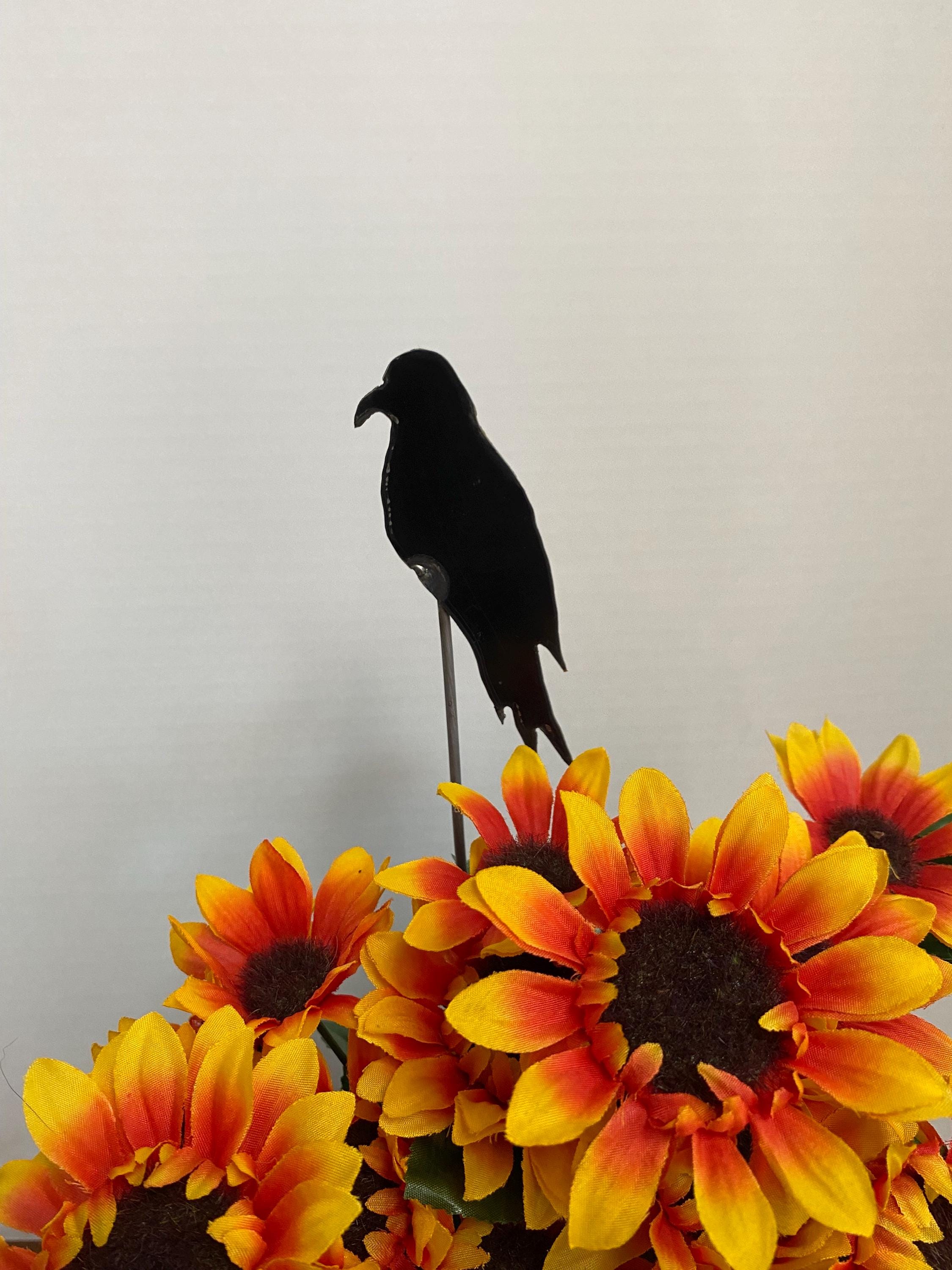 Rustic Metal Crow - Etsy