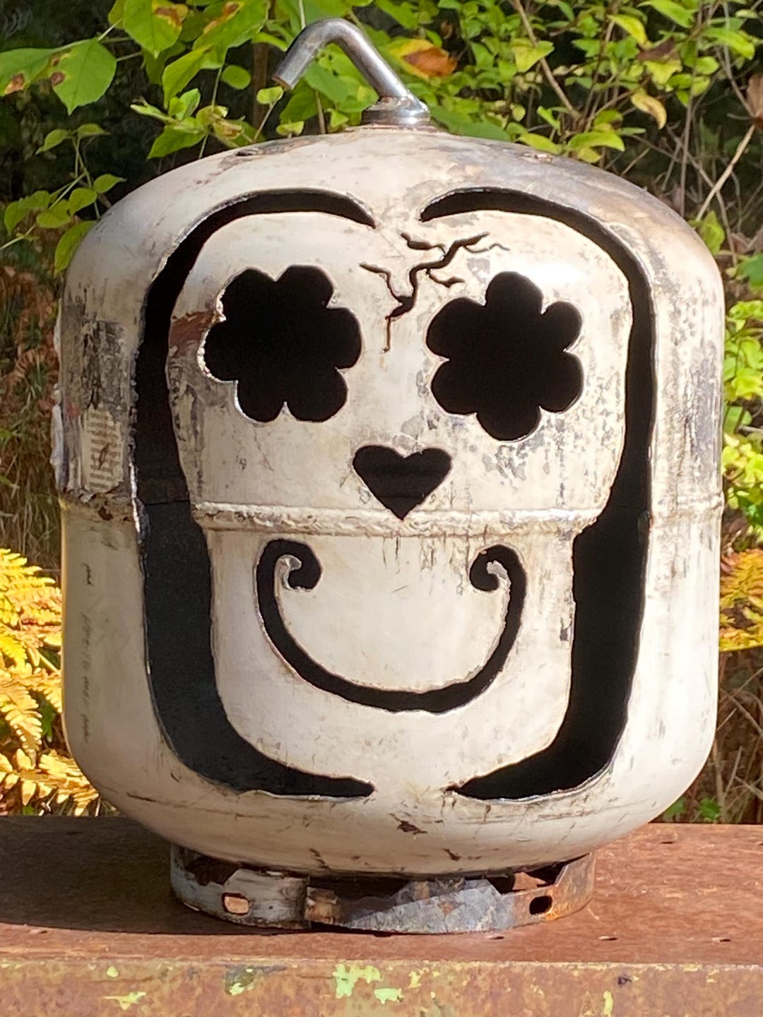 Halloween Propane Tank Pumpkin Jack O Lantern Upcycled - Etsy