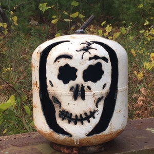 Halloween Propane Tank Pumpkin Jack O Lantern Upcycled | Etsy