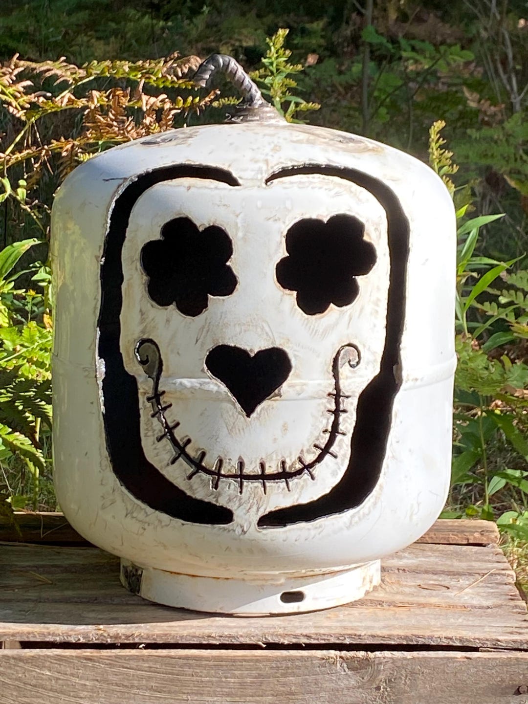 Halloween Propane Tank Pumpkin Jack O Lantern Upcycled - Etsy