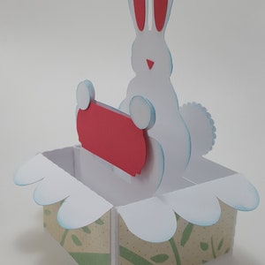 Easter Bunny Pop up Card INSTANT DOWNLOAD - Etsy