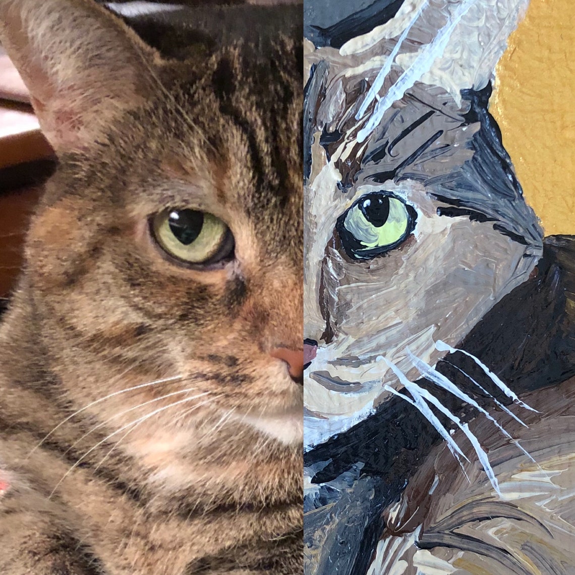Custom Cat Portraits Custom Animal Portraits Custom | Etsy